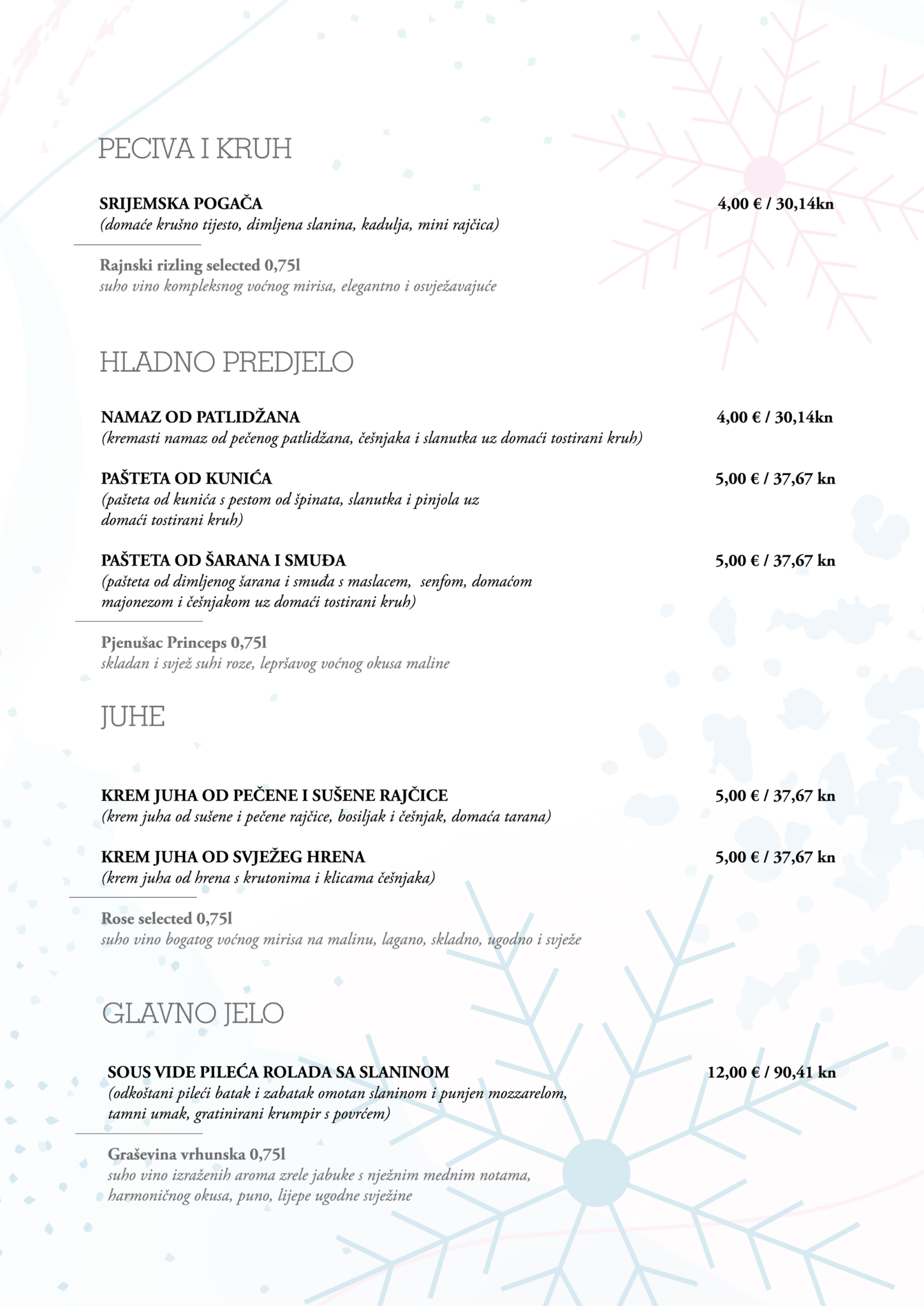 [JESENSKO ZIMSKI MENU] Novi okusi i mirisi jeseni i zime u restoranu ...